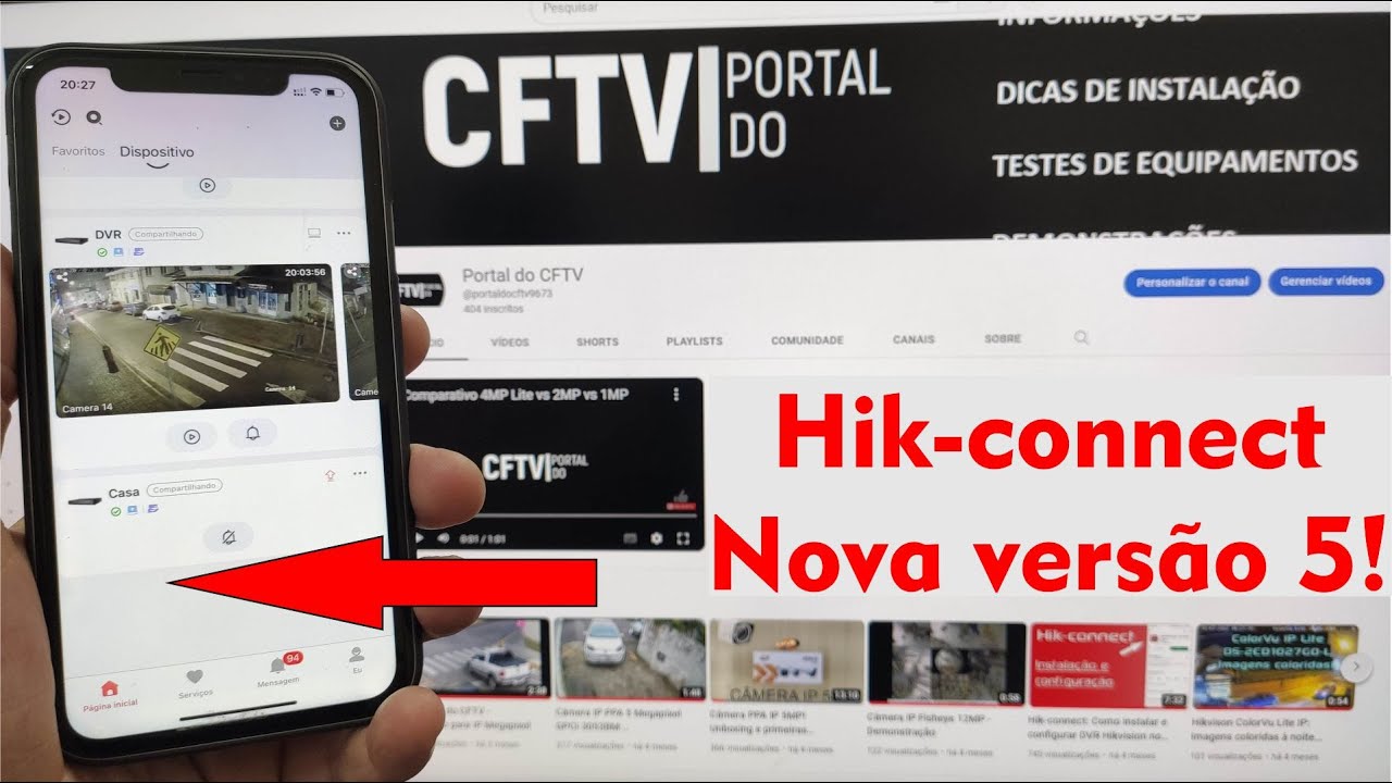 Hik-connect nova interface versão 5! (V5.0.2) - YouTube