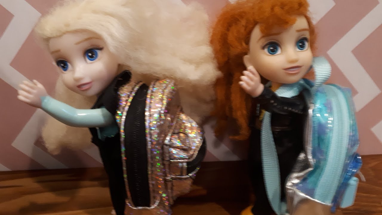 Elsa and Anna toddlers go back to school shopping! - YouTube