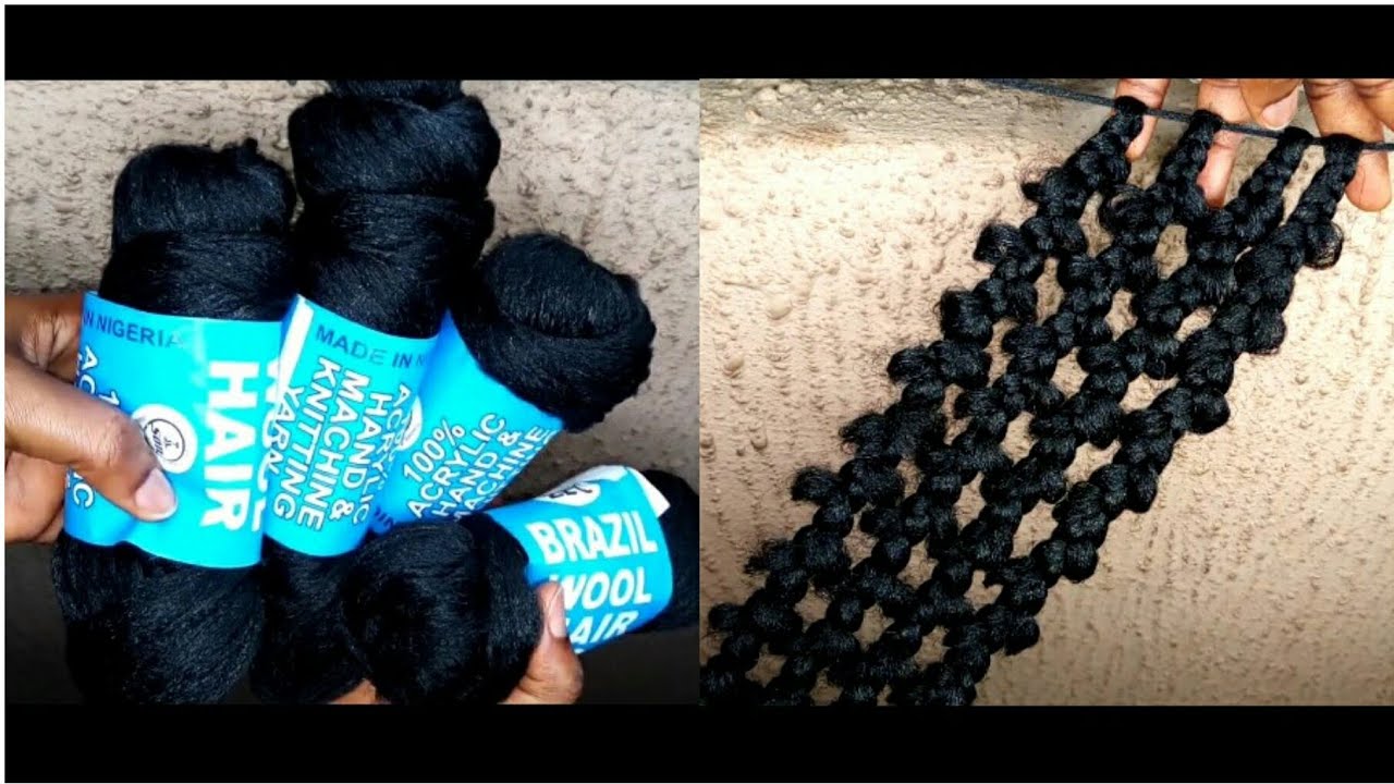 How To Do Jungle Braids🙆‍♀️ Using Brazilian Wool - YouTube