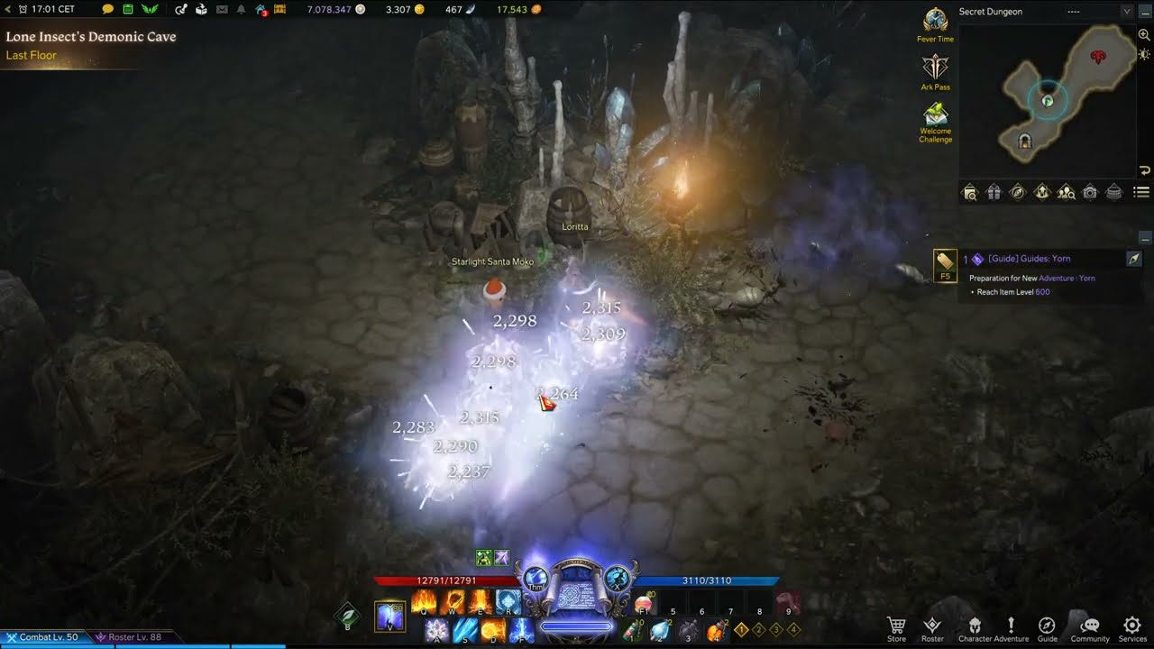 Lost Ark! Lone Insect's Demonic Cave Epic Secret Map Yudia/Ozhorn Hill ...