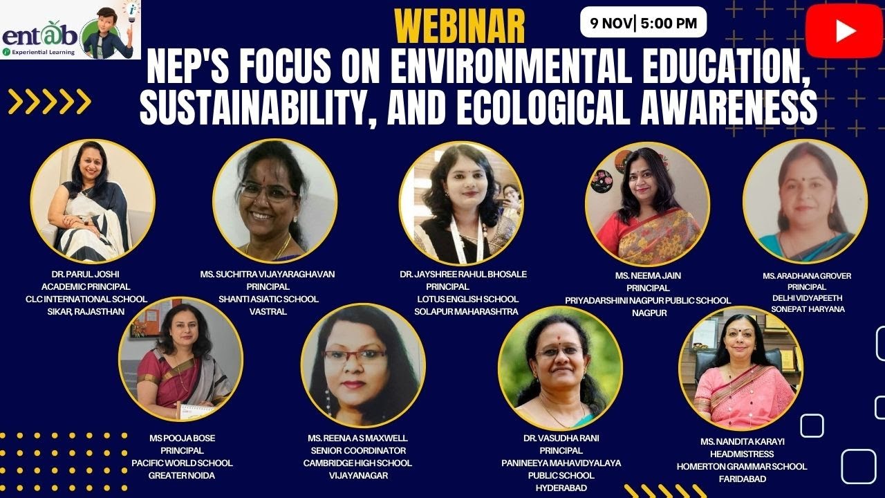 NEP's focus on environmental education, sustainability, and ecological ...