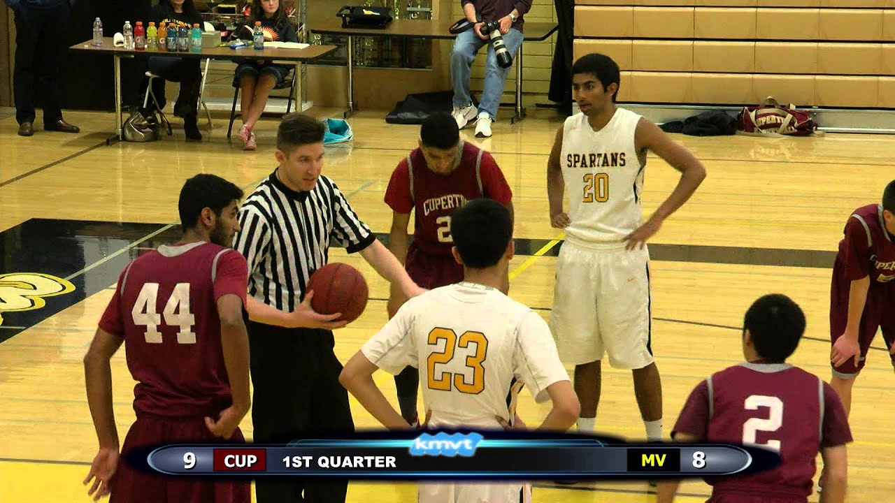 Cupertino Pioneers vs Mountain View Spartans - Boys Basketball January ...