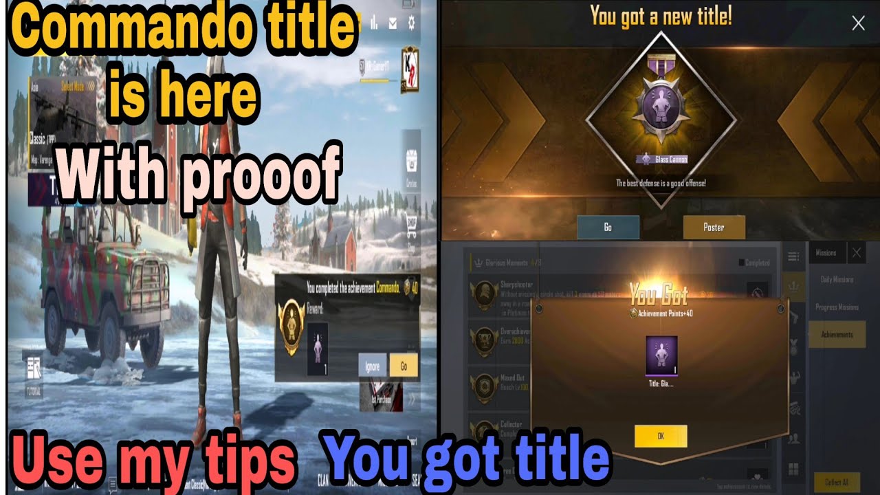 How to get commando title in pubg lite, l with proof ️ ️ - YouTube
