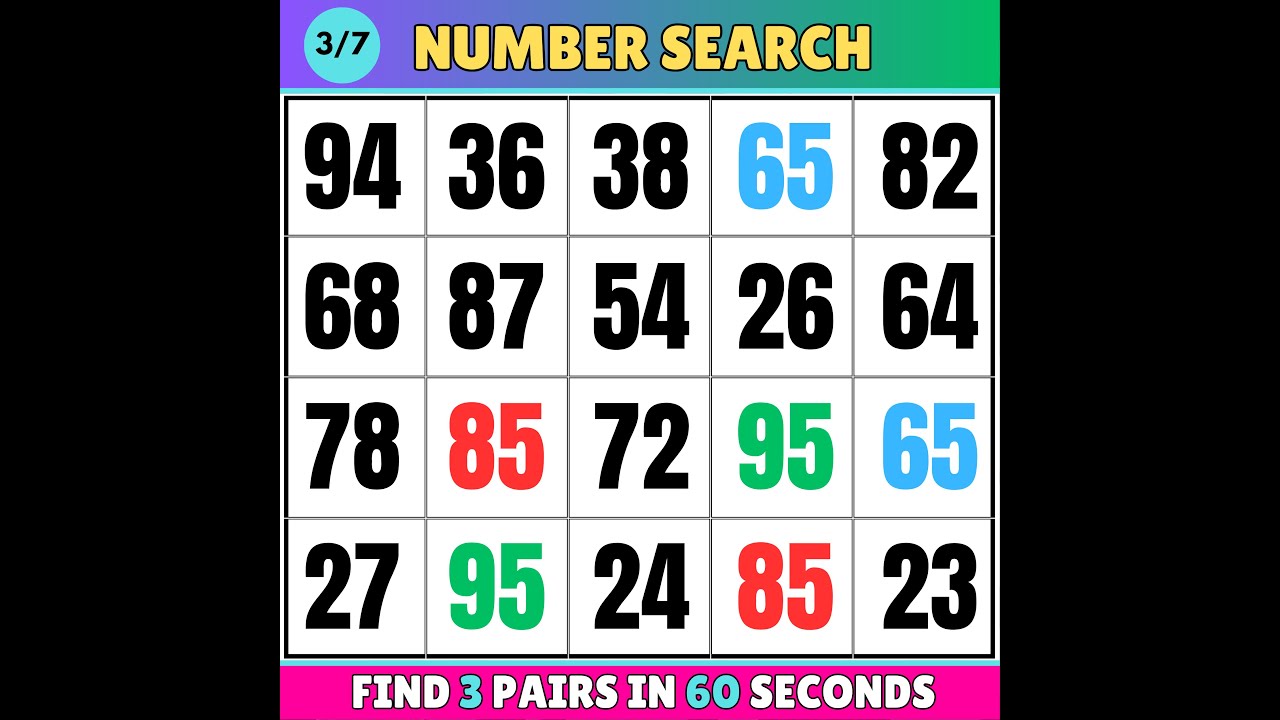 Push Your Brain to the Limit with the Ultimate Number Search Challenge ...