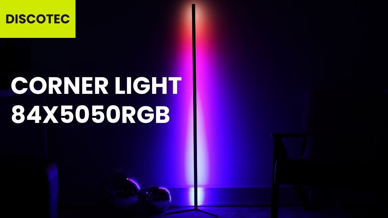 Corner Light 84x5050RGB LEDs Bar Lighting Fixture - YouTube