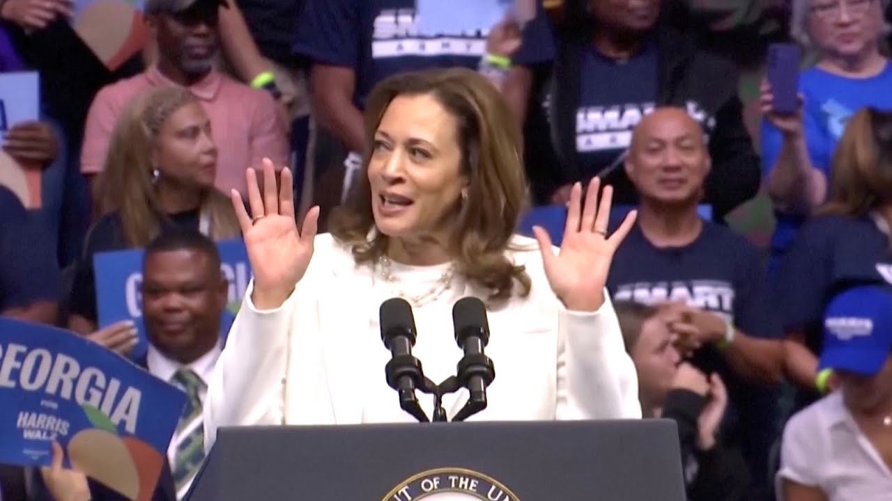Harris Address Protestors at Recent Georgia Rally Saying She’s Trying ...