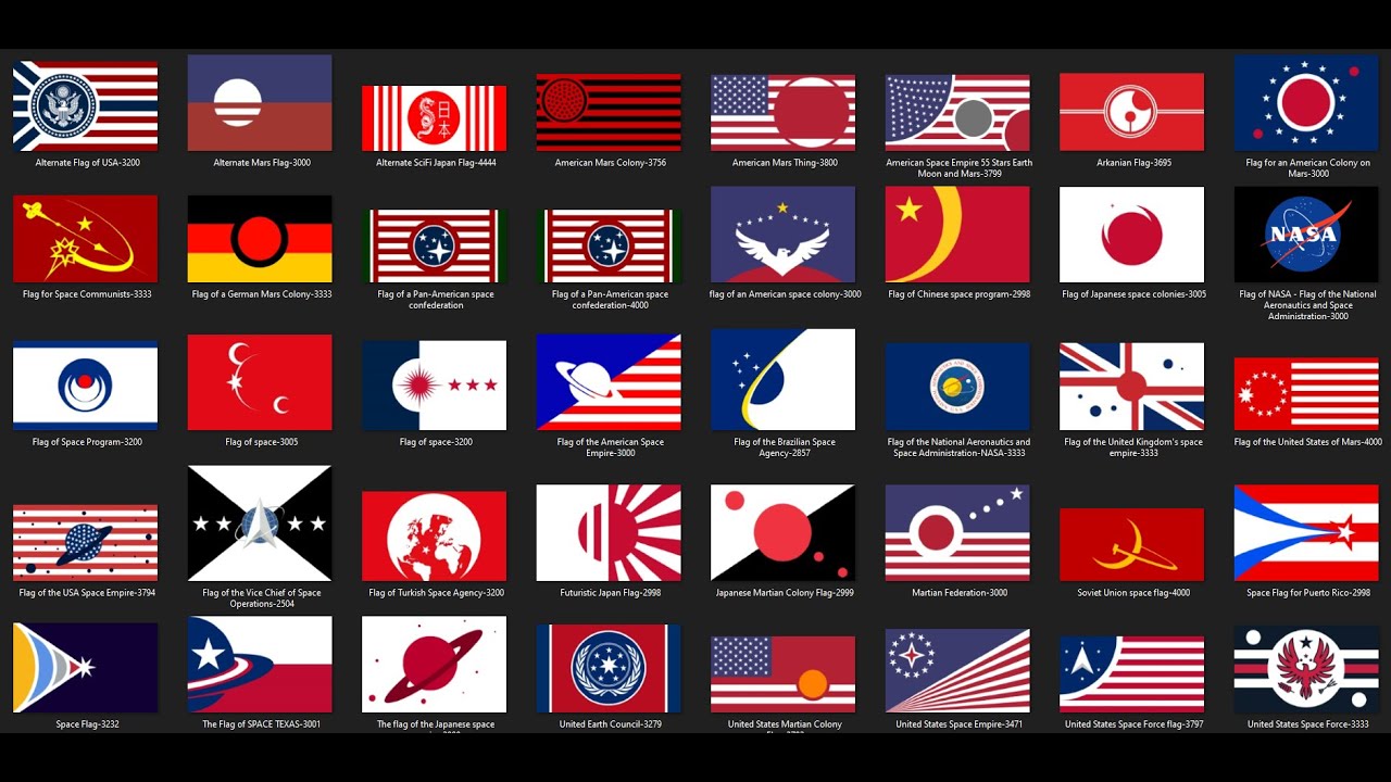 World space flag animation - YouTube