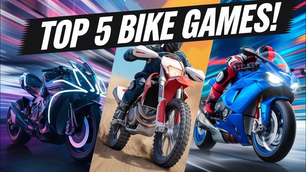 TOP 5 OPEN WORLD Bike Riding Games For Android ( OFFLINE) - YouTube