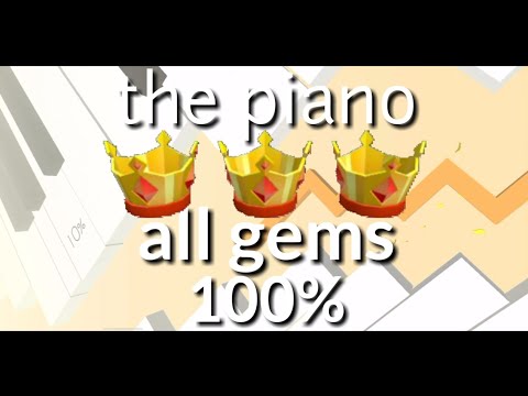 Dancing line - the piano 100% all gems 10/10 || dancing line indonesia #1