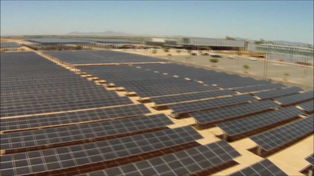 Aerial video of solar projects - YouTube