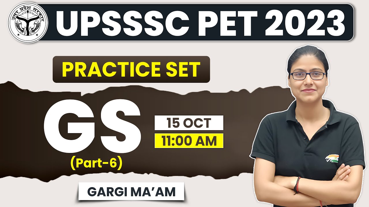 UPSSSC PET Exam 2023 | GK GS Practice Set 6, PET GS Practice Set, GS ...