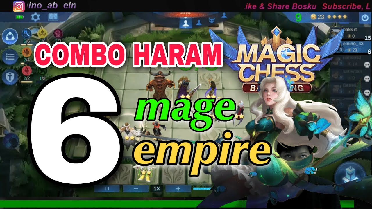COMBO HARAM 6 MAGE 6 EMPIRE #magicchess #DiRumahAja #StayHome - YouTube