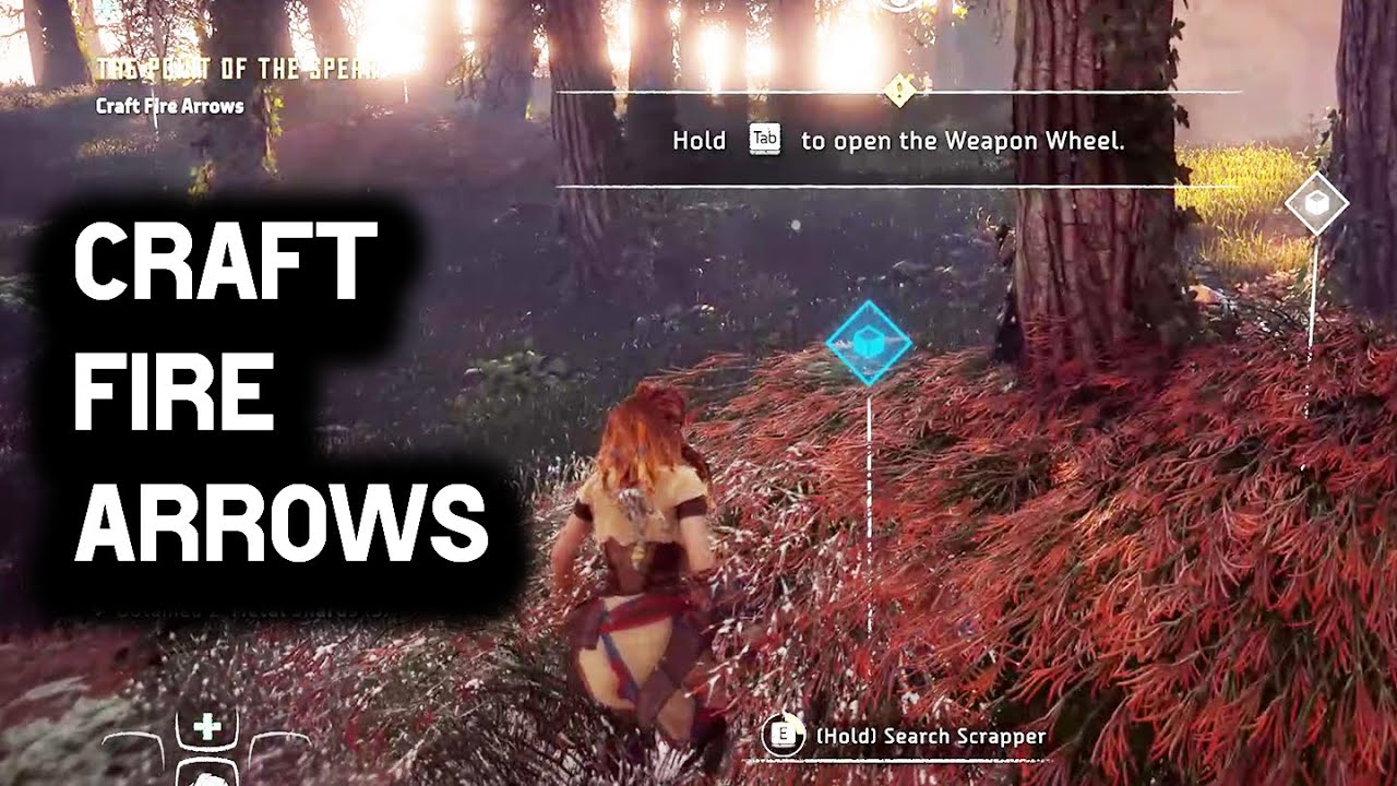 Craft Fire Arrows (THE POINT OF THE SPEAR) - Horizon Zero Dawn - YouTube