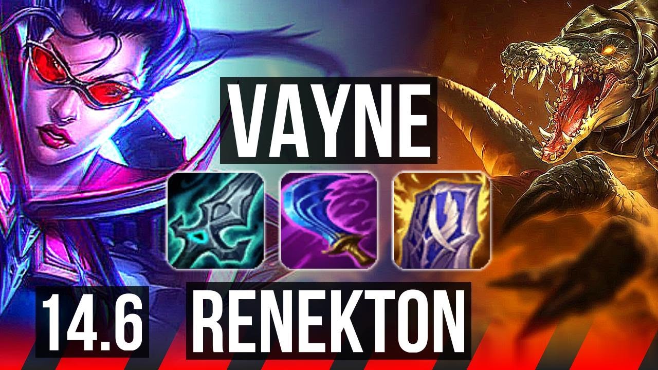 Vayne Vs Renekton Top 77 Winrate 6 Solo Kills Na Master 14 6