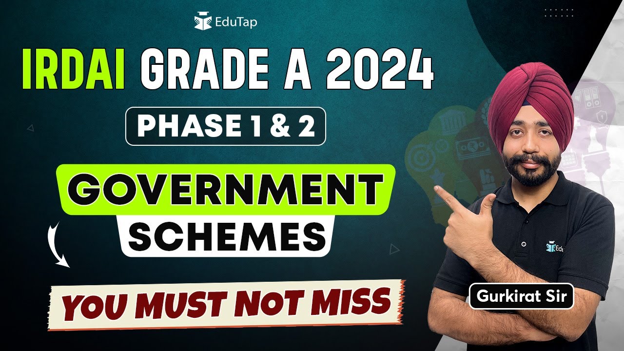 How to Prepare Government Schemes for IRDAI Grade A 2024| IRDAI ...
