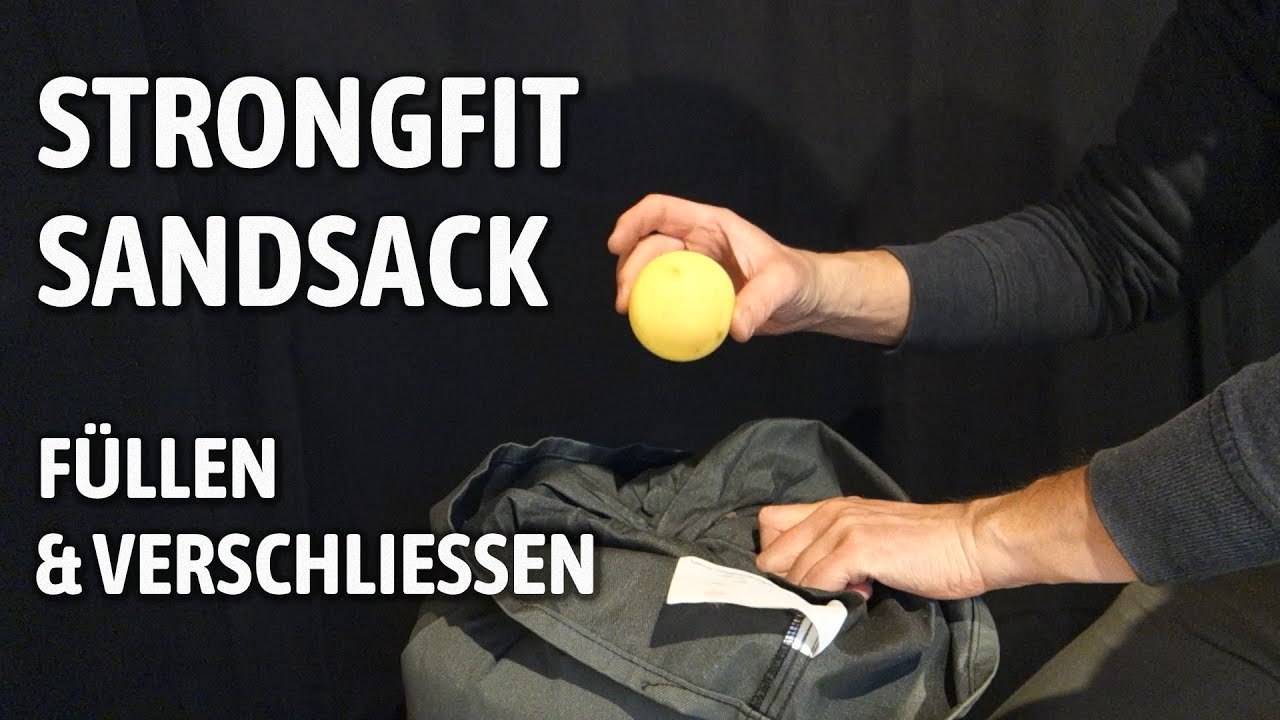 StrongFit Sandsack: Füllen und verschließen, Sandsorte, Trocknung - YouTube