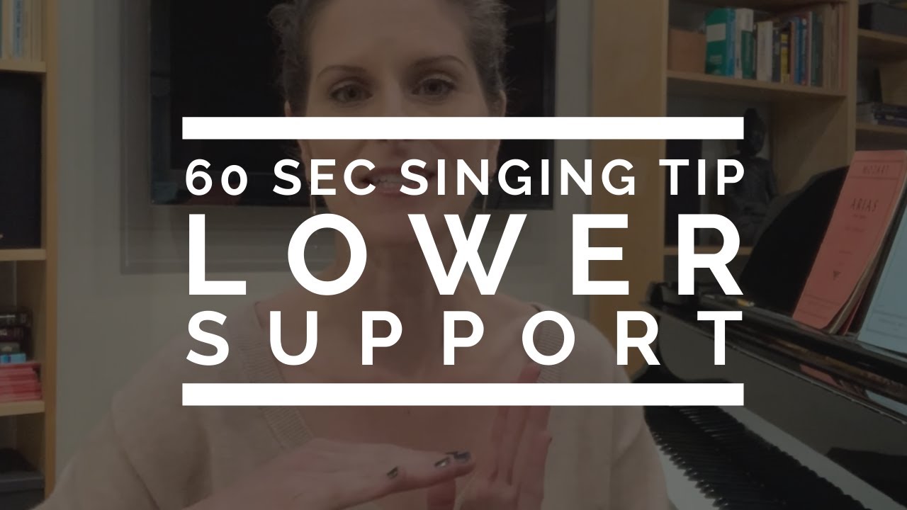 60 Second Singing Tip: Lower Support | Arden Kaywin Vocal Studio - YouTube