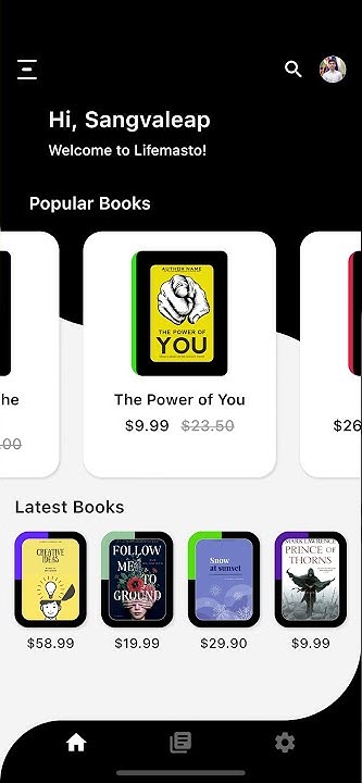 Book Store App - Flutter - YouTube