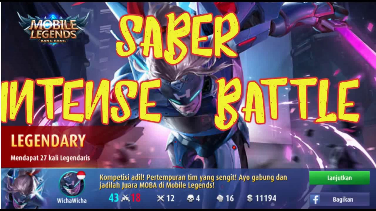 SABER MOBILE LEGENDS Best Build and Gameplay - YouTube