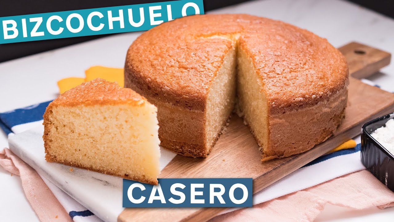 Como Preparar Bizcochuelo Casero 🍰 - YouTube