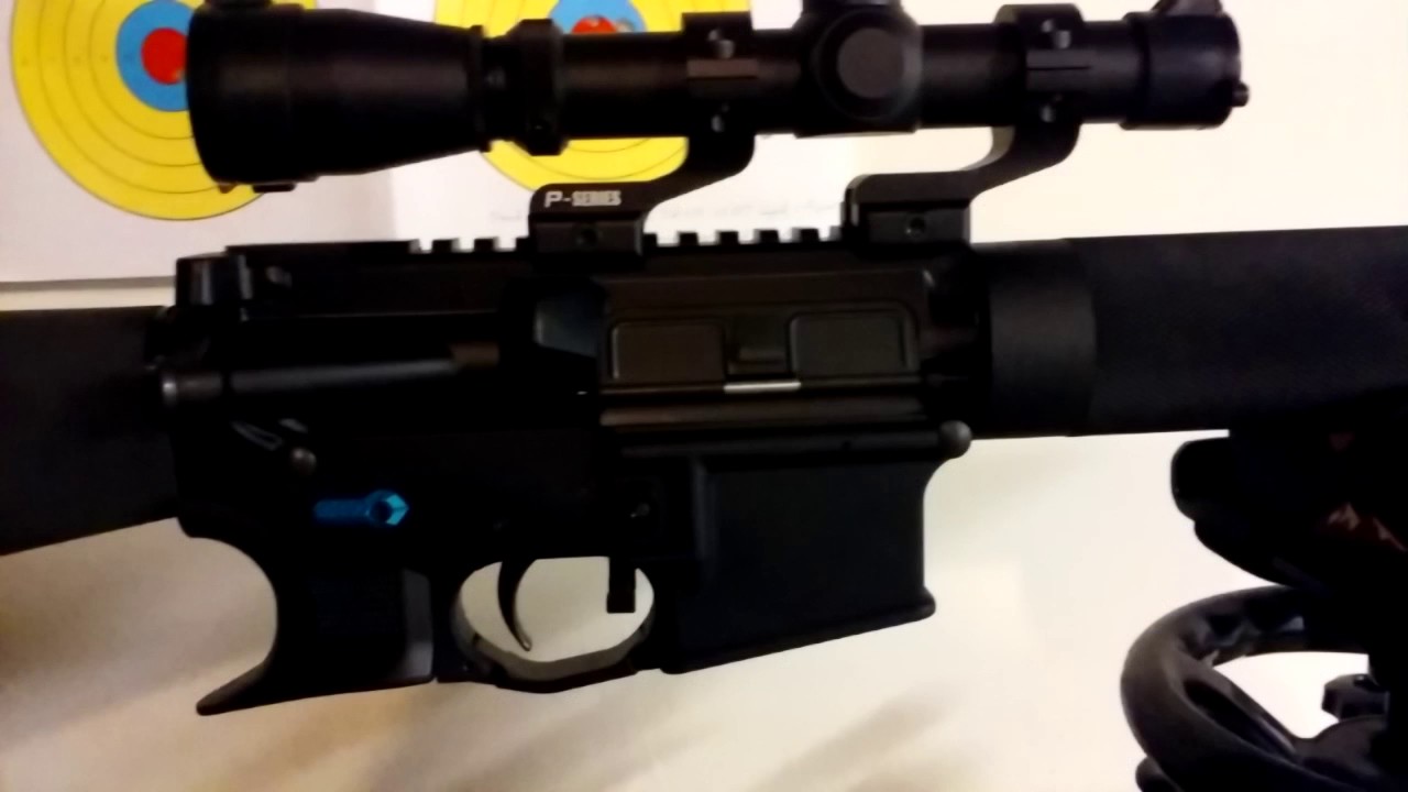 AR with 1x4 scope - YouTube