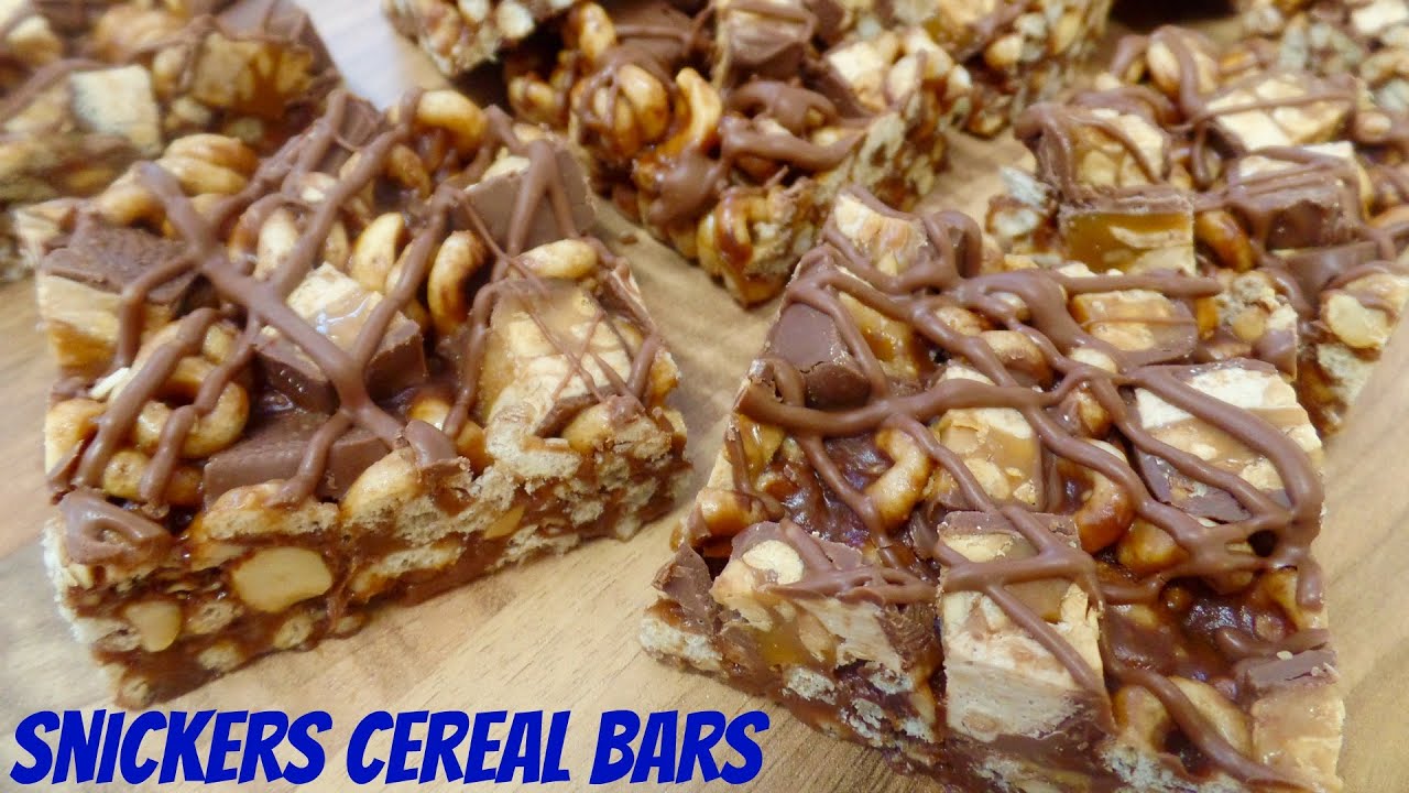 How To Make Snickers Cereal Bars - YouTube