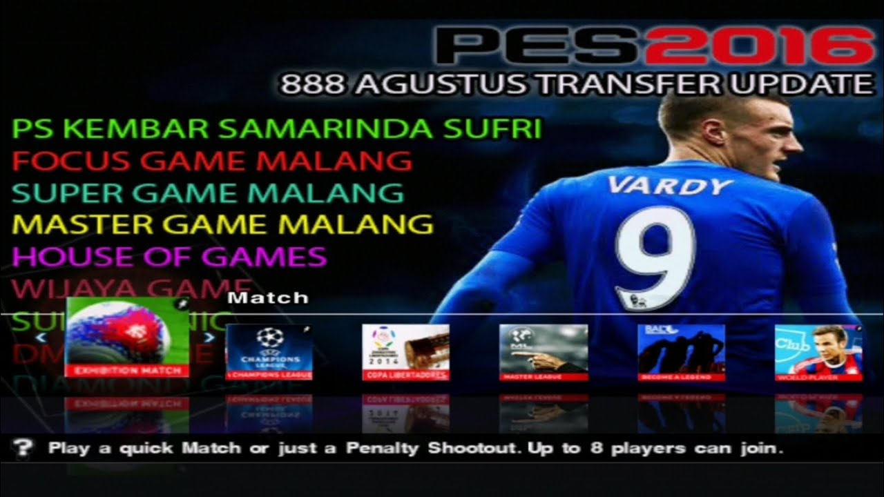 PES 2016-888 UPDATE TRANSFER AGUSTUS PS2 ISO - YouTube
