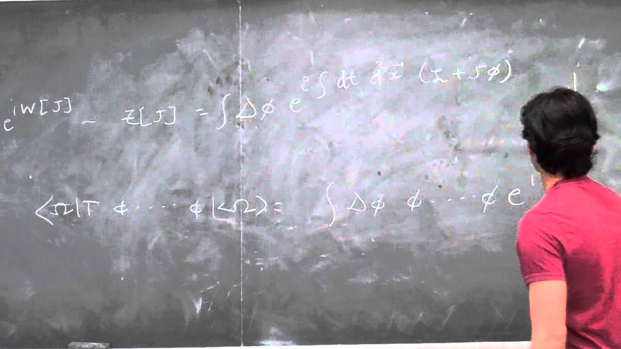 Raman Sundrum - Advanced Quantum Field Theory - 26Mar2013 (2/2) - YouTube