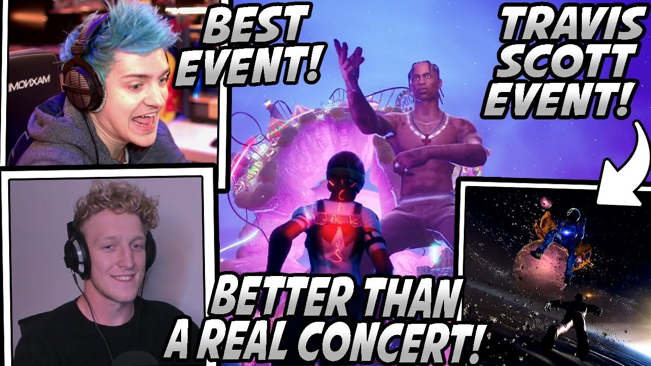 Tfue, Ninja & Streamers React To The *LIVE* TRAVIS SCOTT CONCERT Event ...