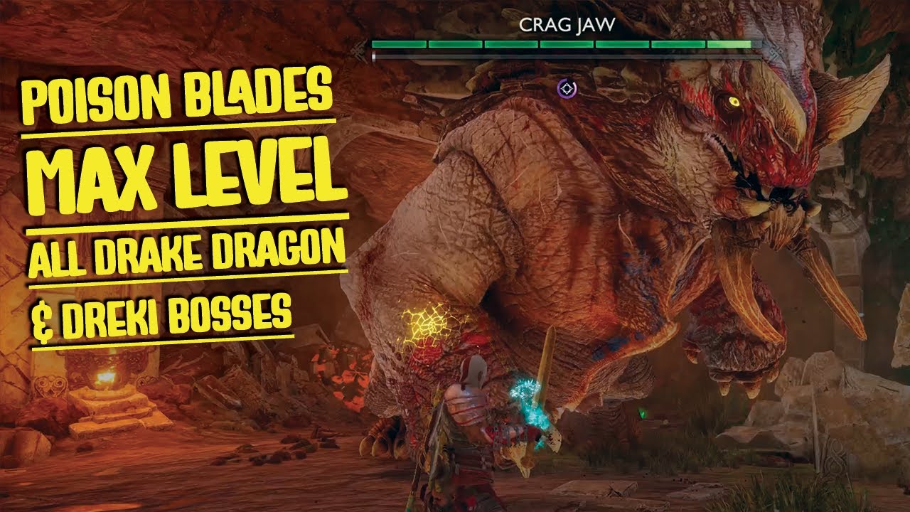Max Level Poison Blades Build 🤢🔥 Drake Dragon & Dreki | Maxed Kratos ...