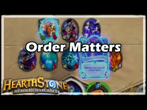[Hearthstone] Order Matters - YouTube