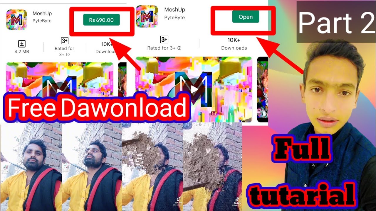 moshup video editing full tutorial part 2 - YouTube