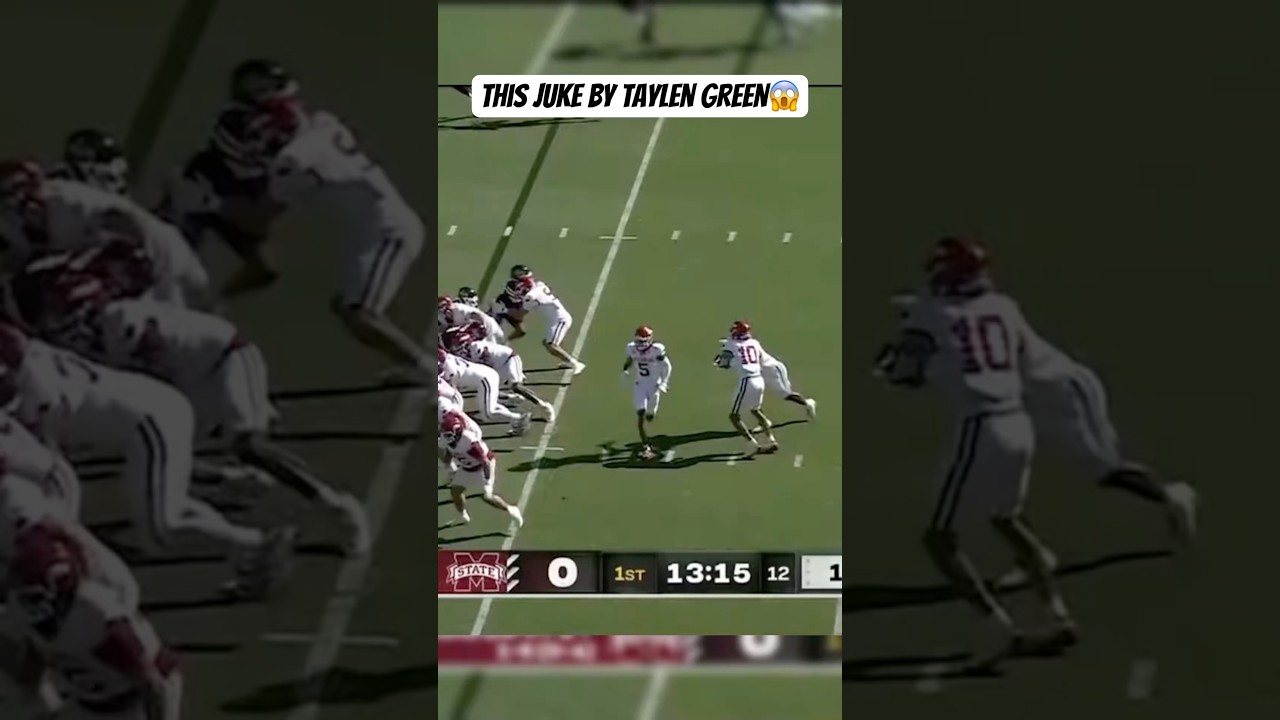 Taylen Green with an INSANE Juke Move😱#collegefootball #football #cfb ...