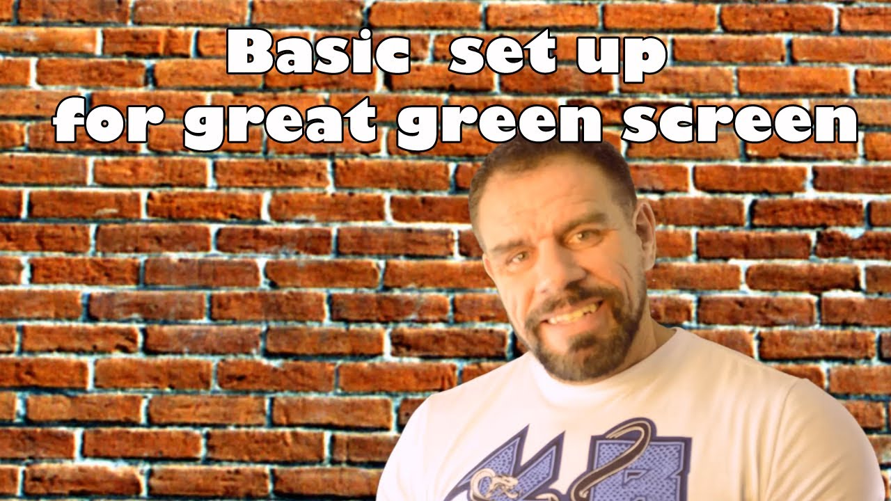 Green screen basic set up tips & tricks - YouTube
