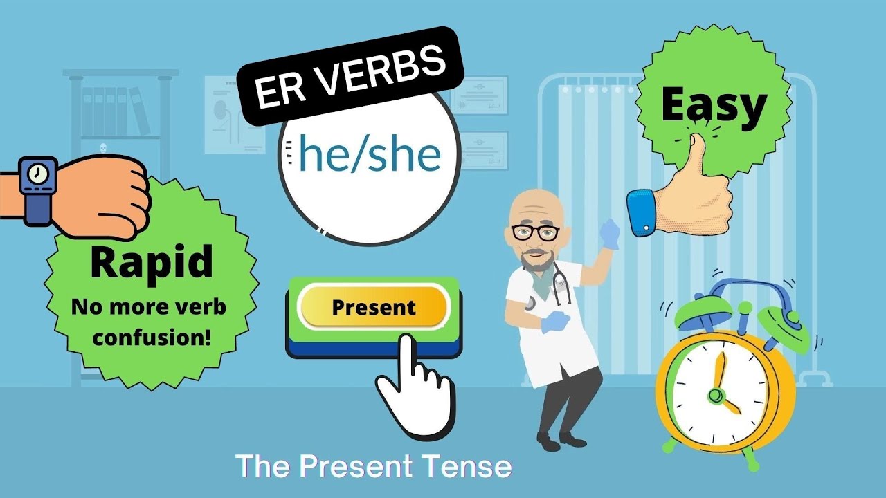 Spanish PRESENT tense: Regular Verb Conjugation. Fast & Easy Beginners ...