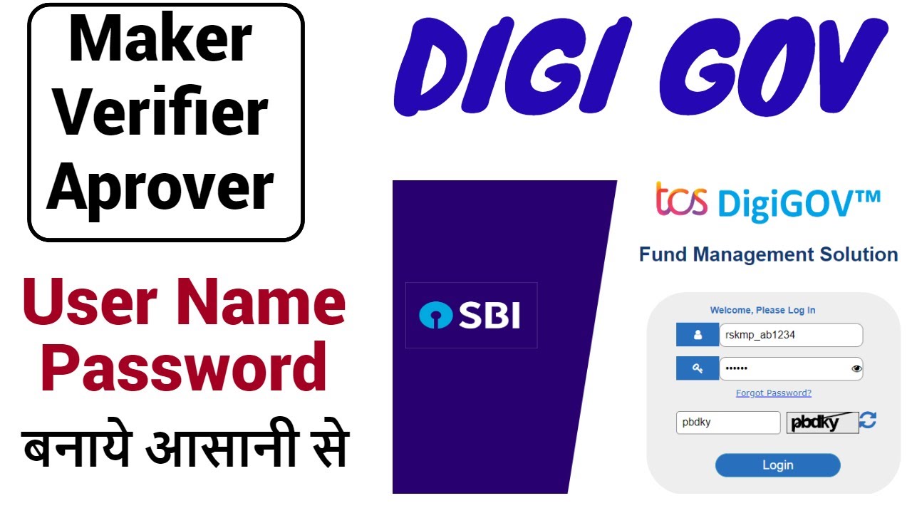 SBI DigiGov Portal ka Username, Password Kese Banaye | RSK DigiGOV ...
