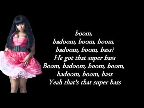 Nicki Minaj super base Lyrics - YouTube