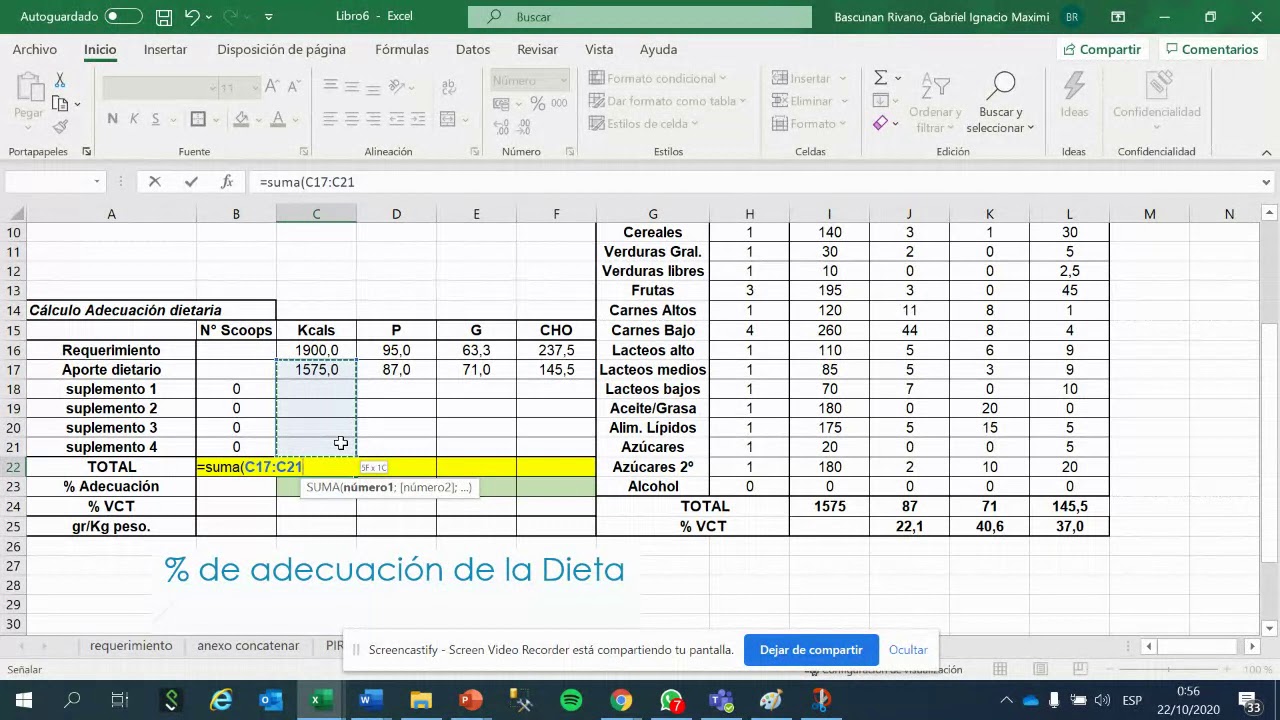 TOTAL APORTE Y CALCULO DE ADECUACIÓN - YouTube
