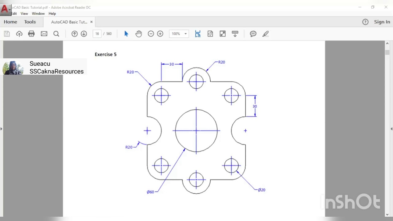 Autocad 01 - Penggunaan Rectangle, Circle, Copy dan Trim - YouTube
