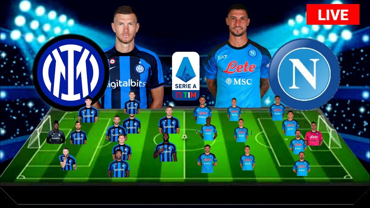 INTER VS NAPOLI SERIE A LINE UP PREDICTION - YouTube