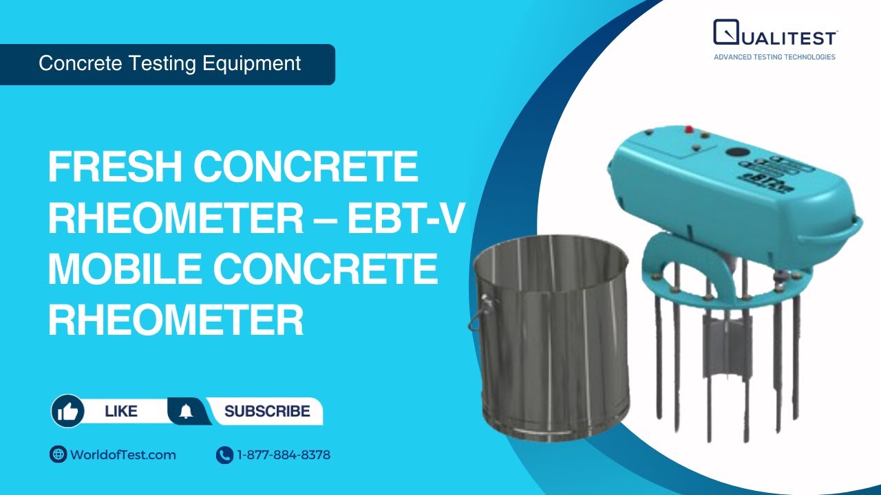 Fresh Concrete Rheometer – eBT-V Mobile Concrete Rheometer ...
