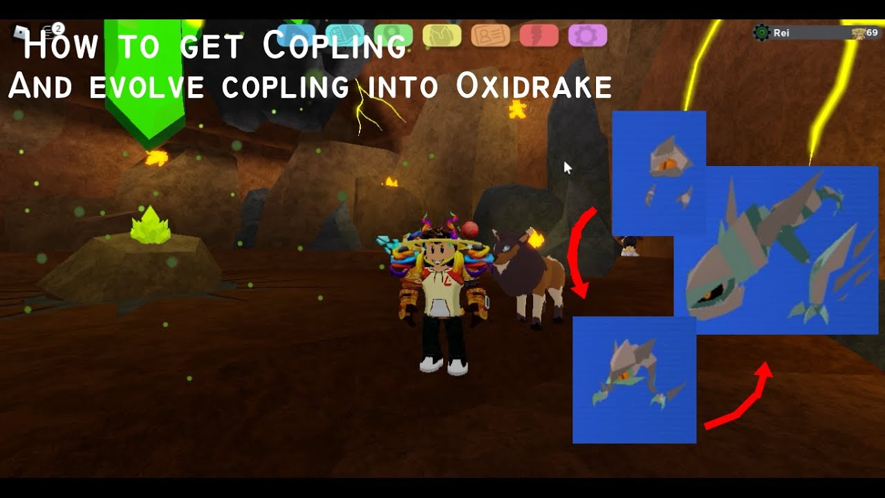 How to get Copling and evolve Copling into Oxidrake - YouTube