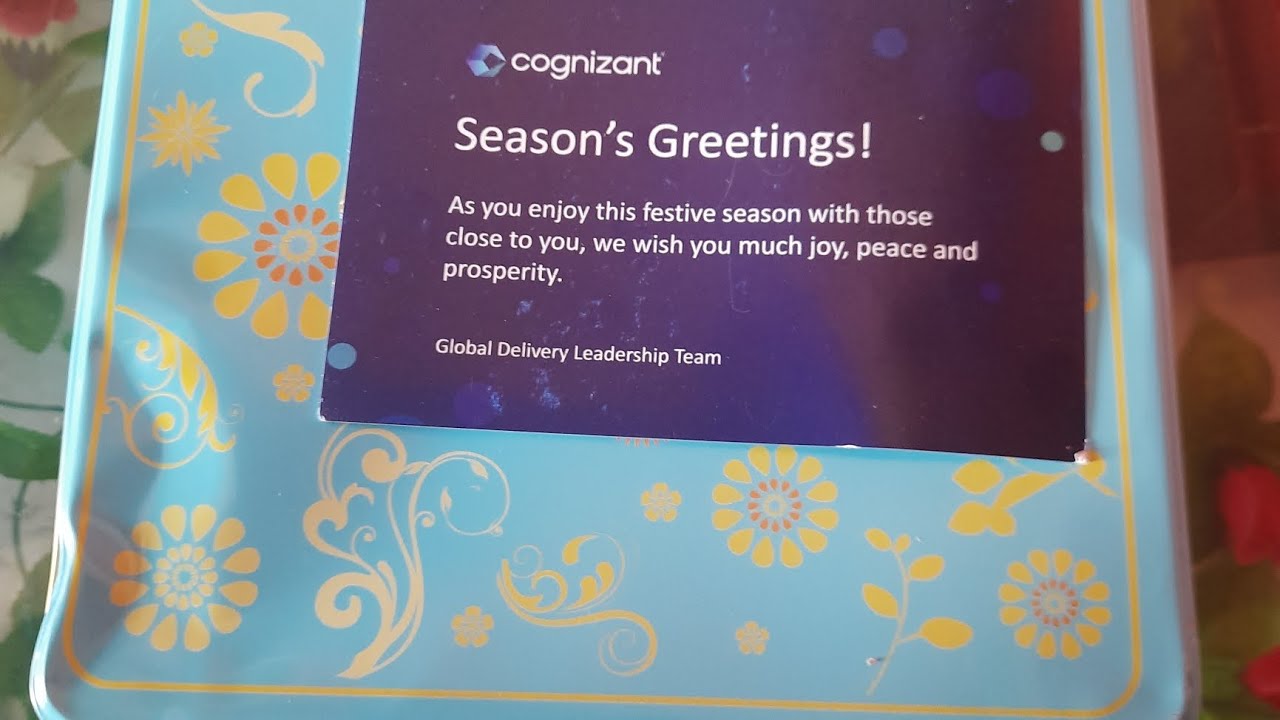 Cognizant Gift/Season's Greetings Gifts 🎁 ! 2024 #Cognizantgift - YouTube