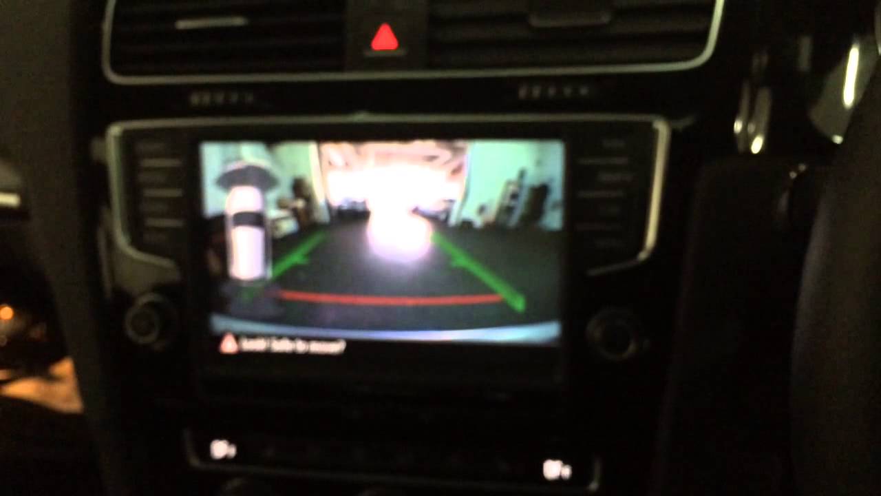 Golf 7 Original Reverse Camera Retrofitted - YouTube