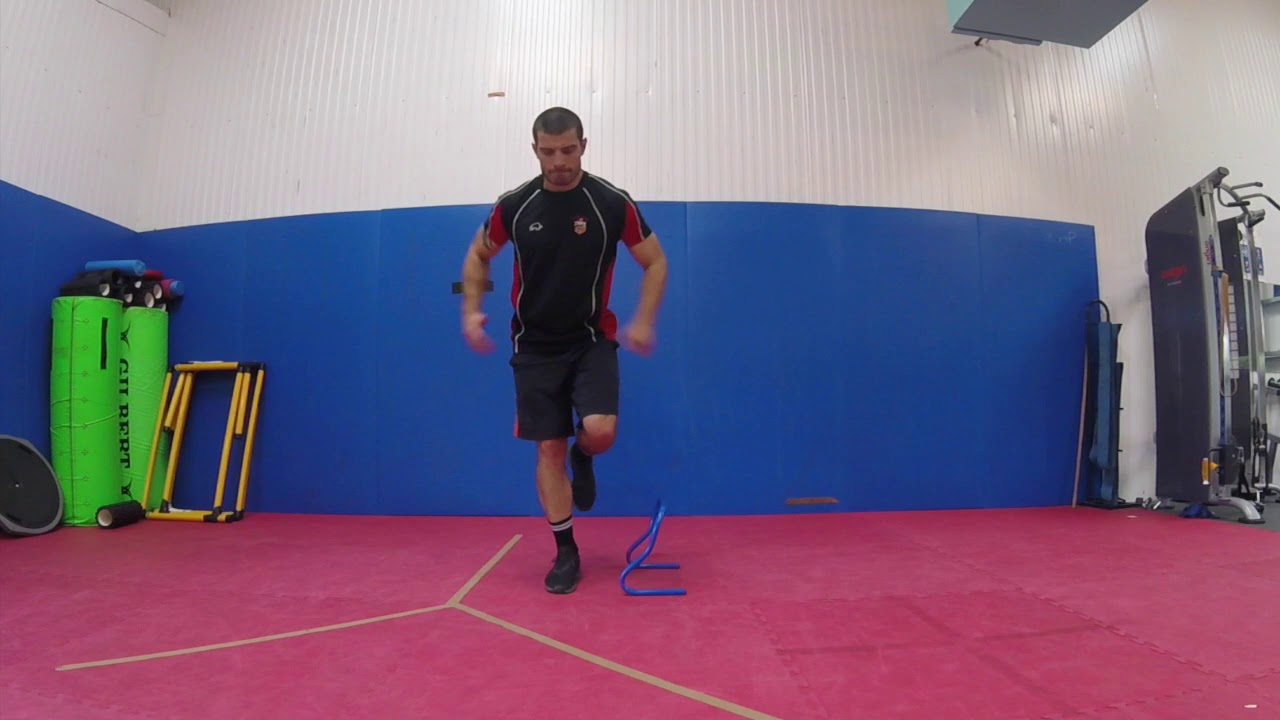 Hurdle Lateral & Medial Hop - YouTube