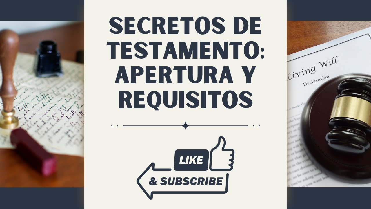 Apertura de Testamento Cerrado: Todo lo que Necesitas Saber - YouTube