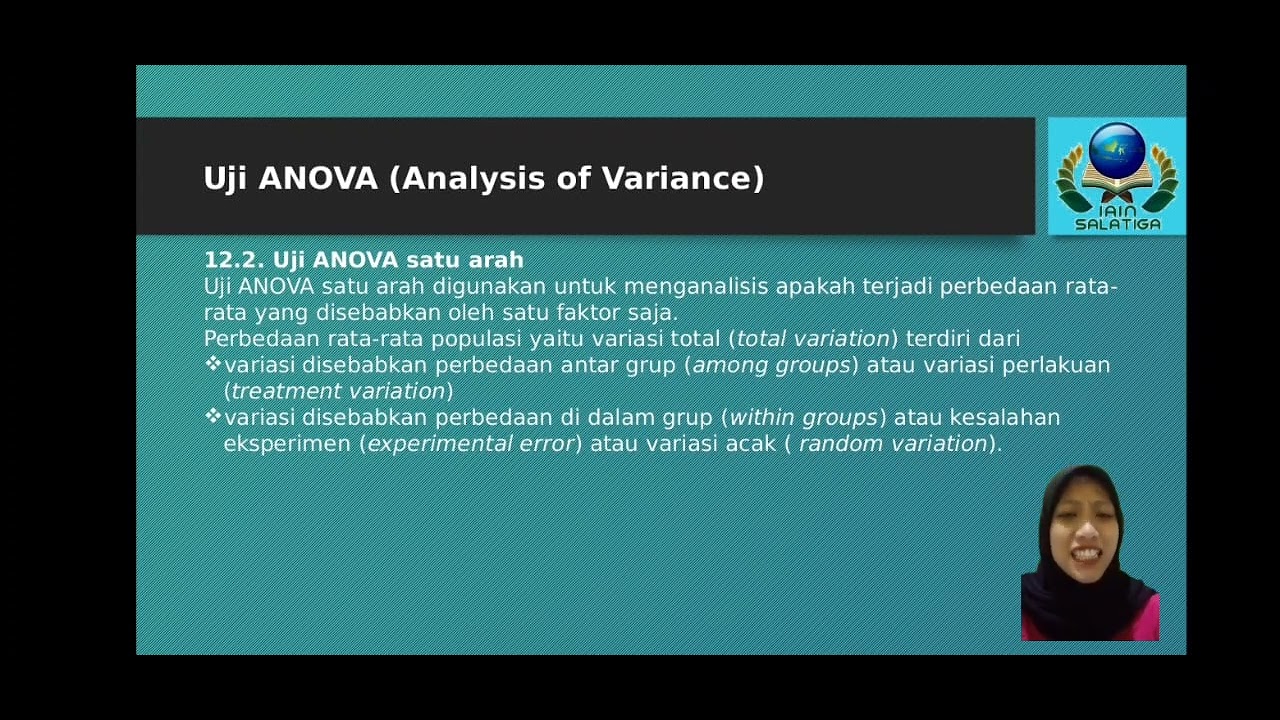Materi ke 9 Statistika Analisis Varian ( ANOVA ) - YouTube