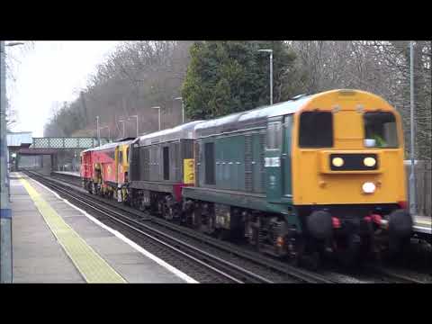 CLASS 20007 20205 & DR73905 RARE THROUGH HILDENBOROUGH & ASHFORD ...