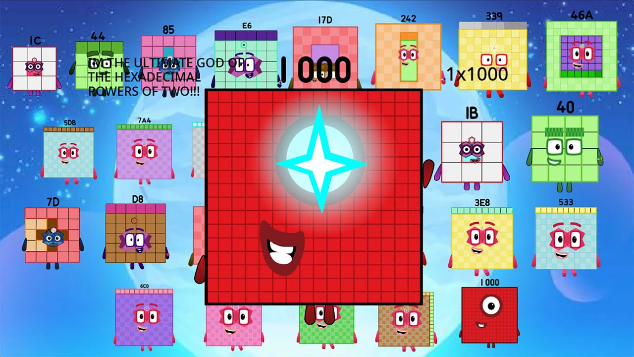 Baseblocks Band Cubes 1-1000 (Pentadecimal To Hexadecimal - Guess the ...