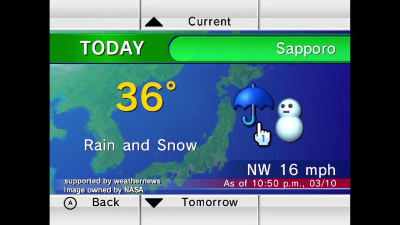 Wii Forecast Channel (3/10/21) - YouTube